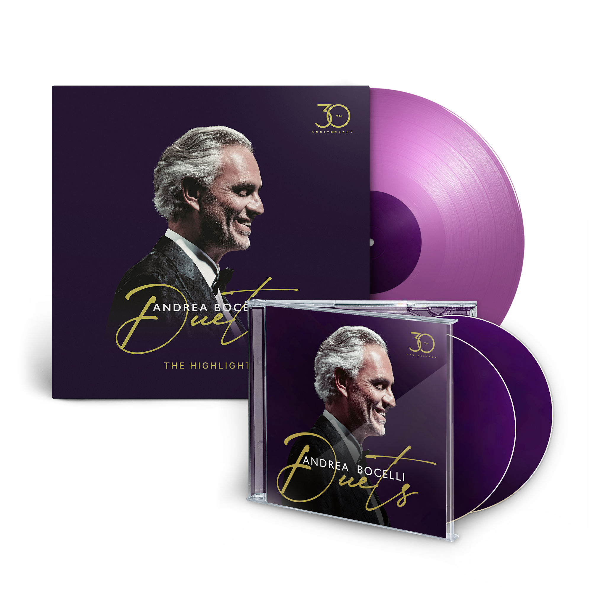 Duets - 30th Anniversary: 2CD + Exclusive Purple Vinyl LP - Andrea ...