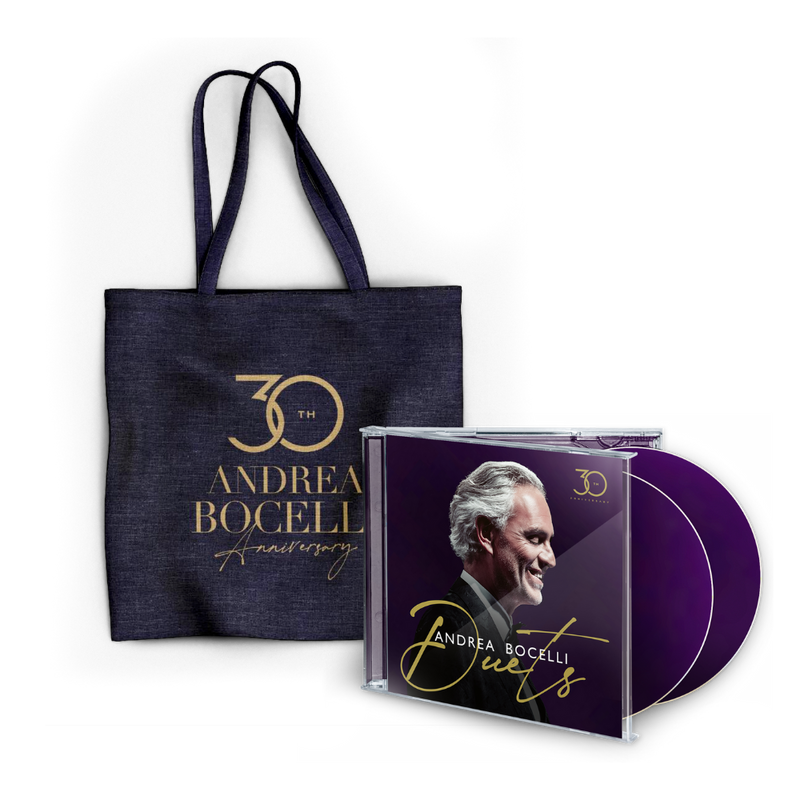 Duets - 30th Anniversary: 2CD + Tote Bag - Andrea Bocelli Official Store
